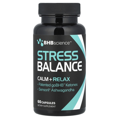 Real Ketones,BHB Science™，压力平衡，60 粒胶囊
