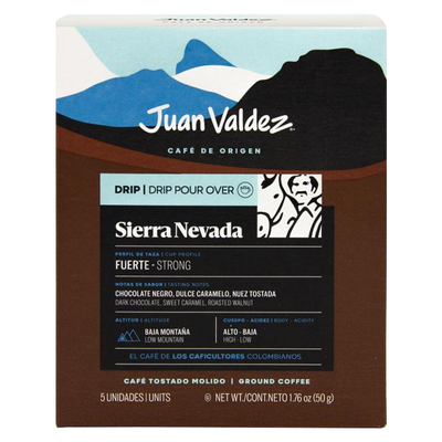 Juan Valdez胡安帝滋哥伦比亚咖啡单品挂耳咖啡雪山 10g*5片*两盒