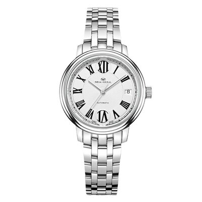 正品海鸥手表男表商务简约精钢情侣表对表全自动机械表男女士1027