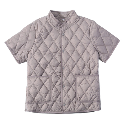 五分袖立领棉服短外套