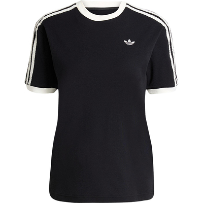 Adidas/阿迪达斯正品三叶草女士针织三条纹经典休闲短袖KC8819