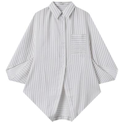 Marc O'Polo/MOP 夏季新款好看翻领新中式印花度假透气短袖衬衫女