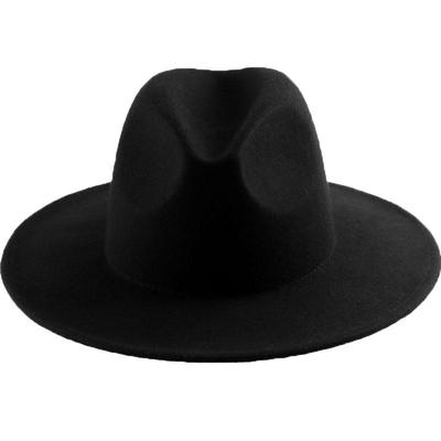 小众设计原创暗黑宽檐礼帽