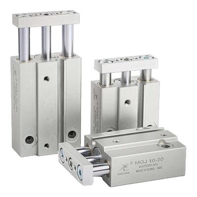 星辰气动微型带导杆MGJ三杆三轴小型气缸TCM6/10-5SX10X15X20X30S