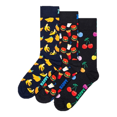 【春秋款三双装】Happy Socks经典百搭波点袜子多巴胺中筒袜潮