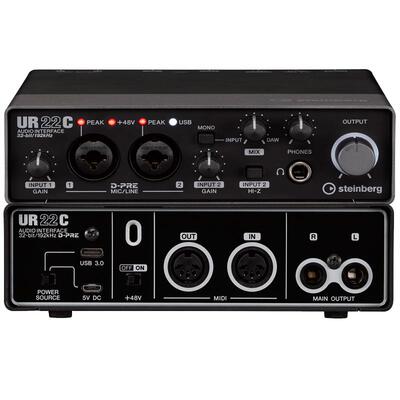 雅马哈UR22C直播录音声卡套装