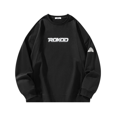 美式潮牌时尚圆领加绒卫衣秋冬款