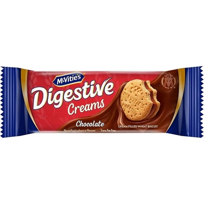 麦维他Mcvities Creams全麦奶油朱古力夹心消化饼40g办公休闲零食