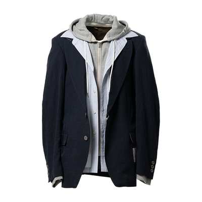 MMY三原康裕男士羊毛混织羊毛夹克西服外套J16JK131