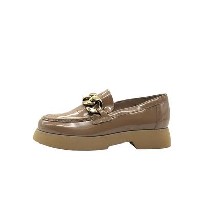 奥地利Hogl厚底复古金属扣乐福鞋