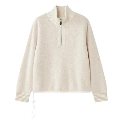 【金葱豆豆羊绒】Laurel劳芮新款立领宽松针织衫LWL364M04100