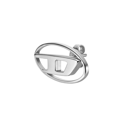 DIESEL男女同款银色耳钉