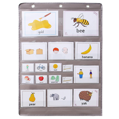 早教认识字母英文拼读收纳卡挂袋