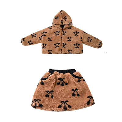 HANDE樱桃夹棉羊羔毛夹棉外套