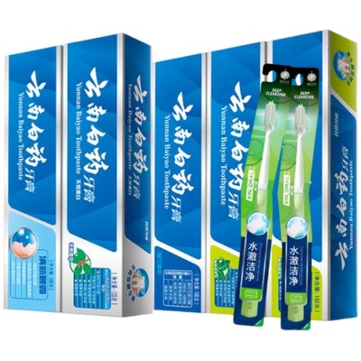 云南白药口气清新牙膏家庭装