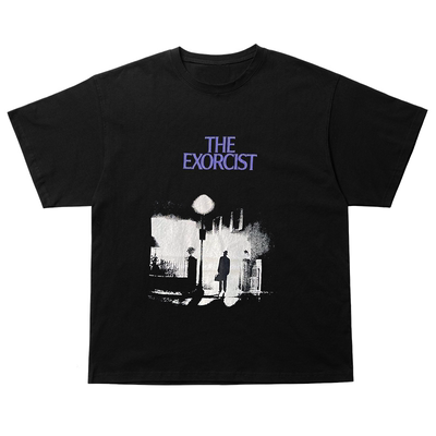The Exorcist电影休闲潮牌短袖T恤oversize慵懒风暗黑重磅棉半袖