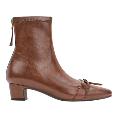 fed弹力瘦瘦靴女中跟方头小短靴