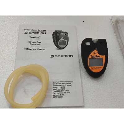 Sperian  Biosytems Toxipro O2 Single Gas Detector