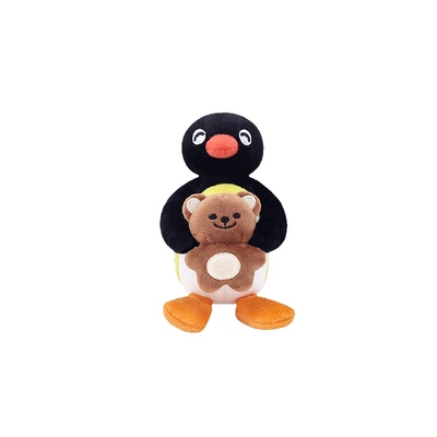 山莫pingu企鹅电脑趴趴桌面摆件