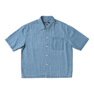 夏季牛仔衬衫高能感户外复古经典