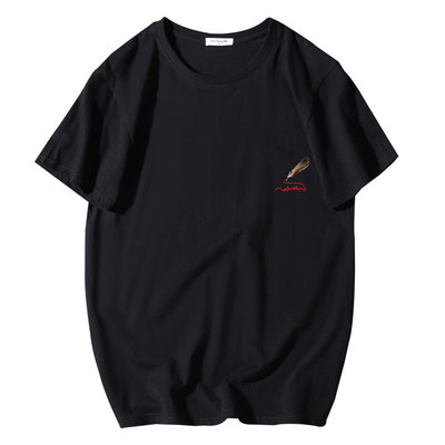 男士百分百精棉男短袖吸汗透气