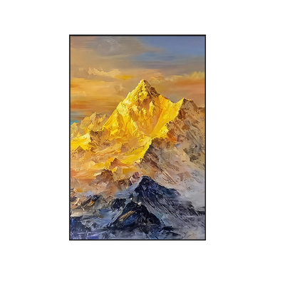 【资深画师纯手绘】日照金山玄关