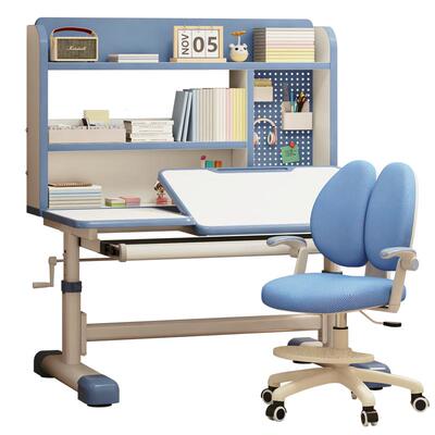 馨业手摇升降儿童学习桌椅