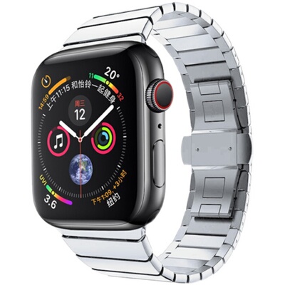 iWatch表带高级不锈钢金属适用applewatch8910代se苹果手表s11/12