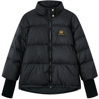 Juicy Couture橘滋女装保暖外套90白鸭绒休闲羽绒服女