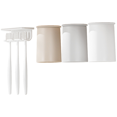 镜柜磁吸漱口杯倒挂沥水