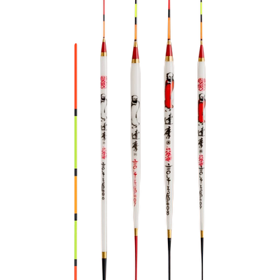 孔雀羽6789硬尾立式黑坑野钓浮标