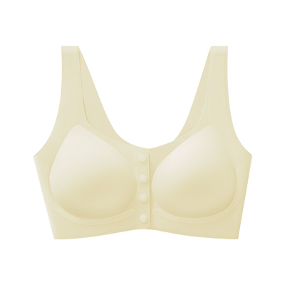 【新品】嫚熙前开扣孕妇哺乳文胸防下垂内衣产后喂奶专用睡觉胸罩