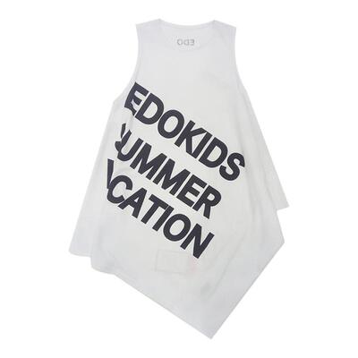 edo一度女童不规则背心裙夏季