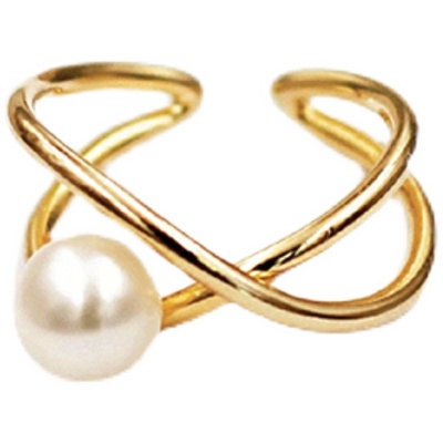 Unfolds珍珠戒指女轻奢小众设计