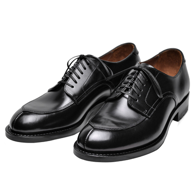 强尼制靴橡胶商务正装德比男鞋