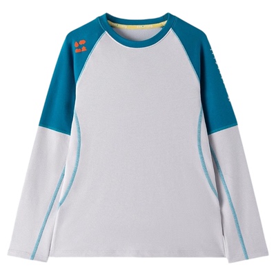 吸湿排汗插肩袖拼色运动T恤