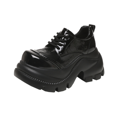 厚底内增高9CM英伦风松糕乐福鞋