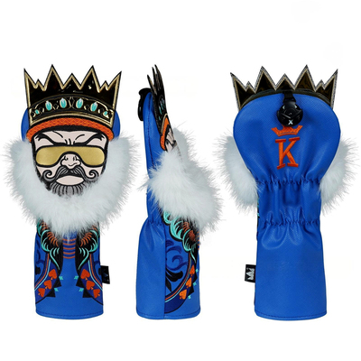 高尔夫球杆套 国王 刺绣 1 3 5 UT 木杆头套 一字 方圆 推杆帽套