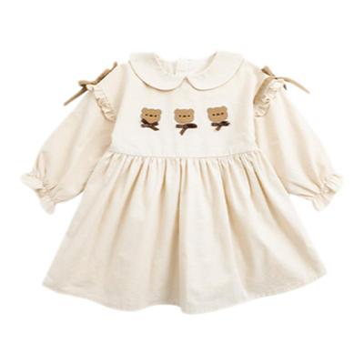 木耳花边连衣裙幼悠时尚女春秋