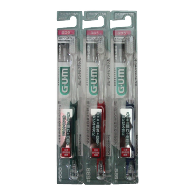 日本进口G·U·M小头软毛牙刷3支