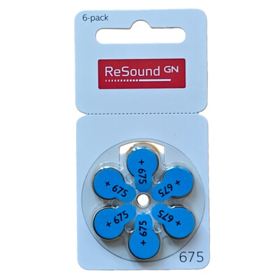 ReSound原装瑞声达电池675