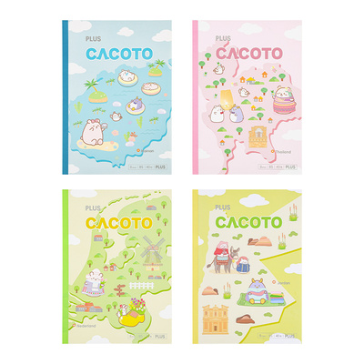 日本PLUS普乐士无线装订本Jomily联名限定记事本胶装本B5横线学生用简约高颜值笔记本