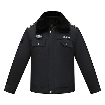 冬季保安工作服棉衣加厚