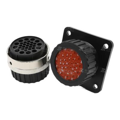 航空圆形防水插头公母连接器