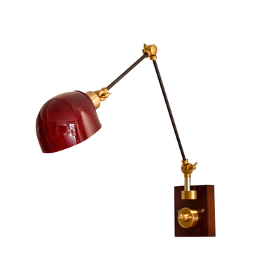 Lynn's立意复古风摇臂带开关壁灯