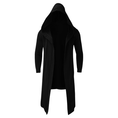 Solid Irregular Hooded Cape Cardigan纯色不规则连帽斗篷开衫男