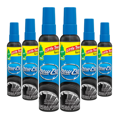 Little Trees美国小树 车载香薰喷雾家居汽车香水补充液6瓶新车味