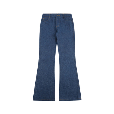 女士传统牛仔复古喇叭裤