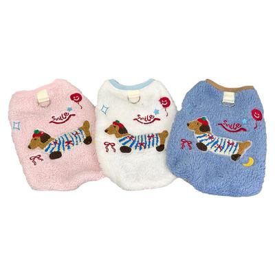 宠物狗狗衣服卡通字母腊肠狗背心