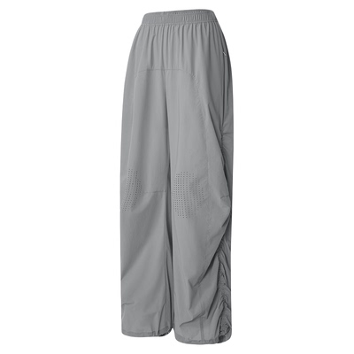 UPONPRO2026夏新款防紫外线堆叠褶皱宽松设计防晒长裤裤子透气